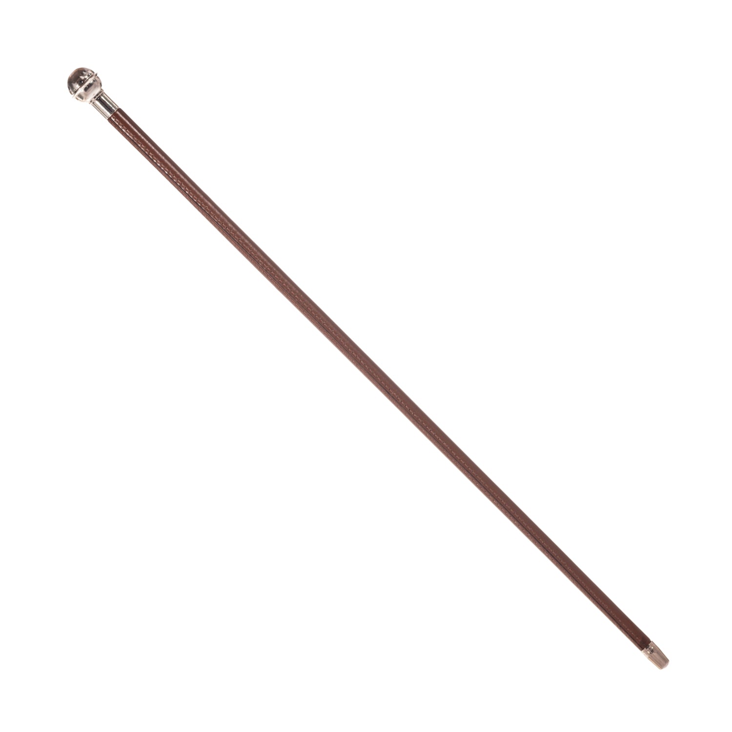 Silver Ball Leather Show Cane | Horse Whips | Country Direct
